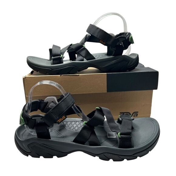 Teva | Shoes | New Teva Outdoor Sandals 3 Black And Green Terra F1 ...